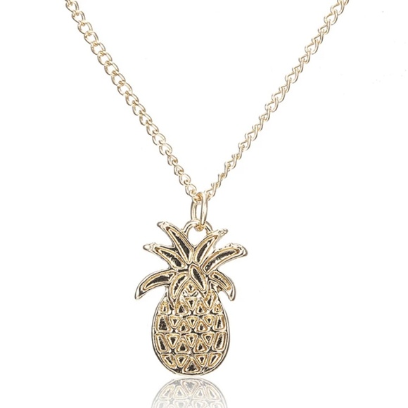 Jewelry | Gold Color Pineapple Pendant Chain Necklace | Poshmark
